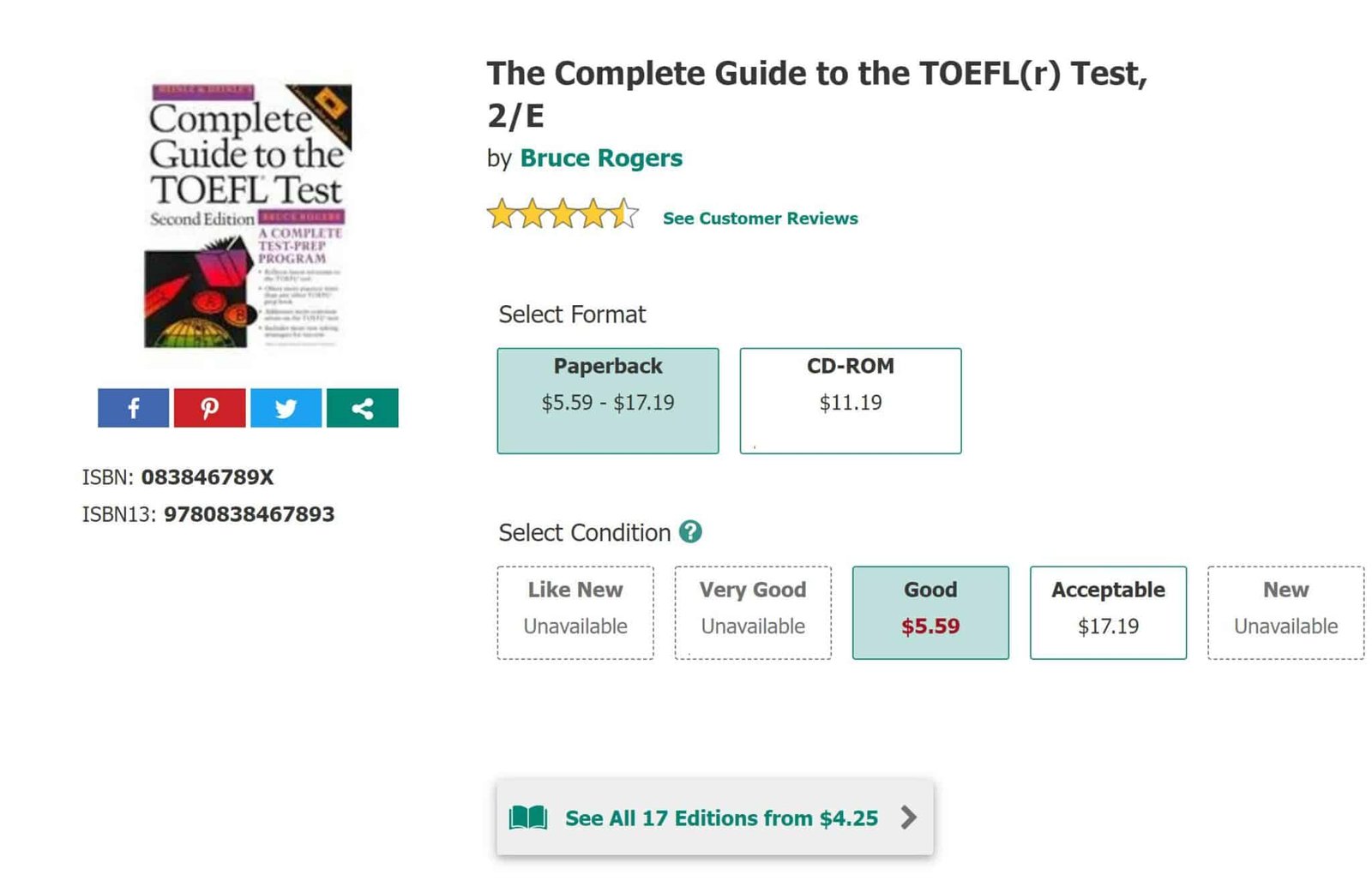 TOEFL Preparation Book: Review Of "The Complete Guide To The TOEFL Test ...