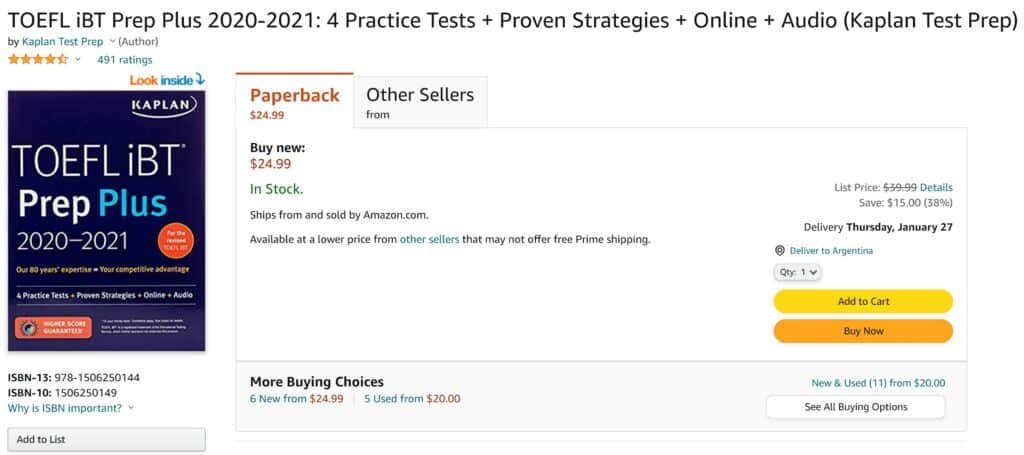 Best TOEFL Test Preparation Books